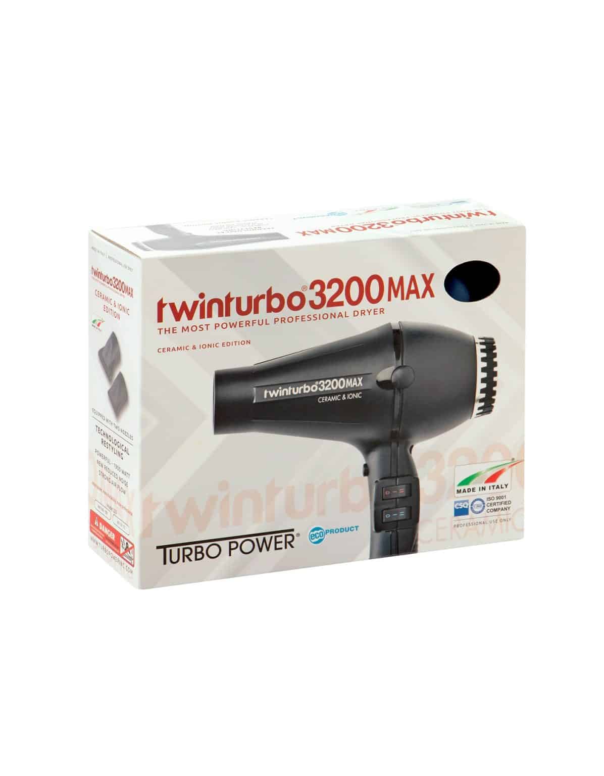 Turbo Power Twinturbo 3200 MAX Hair Dryer - Barber supplies