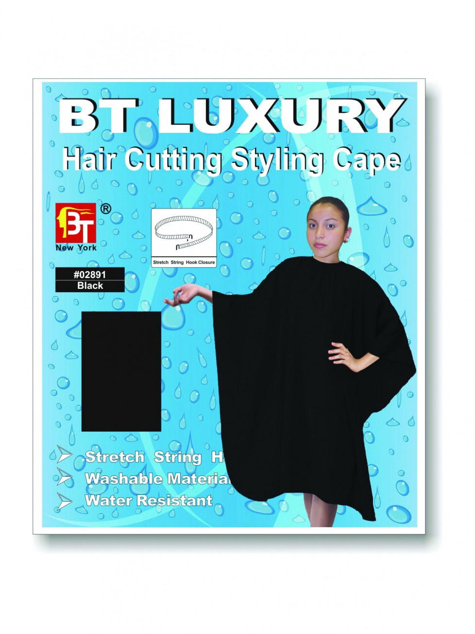 Stretch Hook Closure Hair Cutting Styling Cape - Barber Depot - Barber ...
