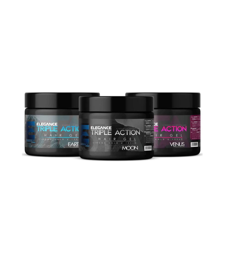 Elegance Triple Action Hair Gel 8.45oz/250ml - Barber Depot - Barber Supply