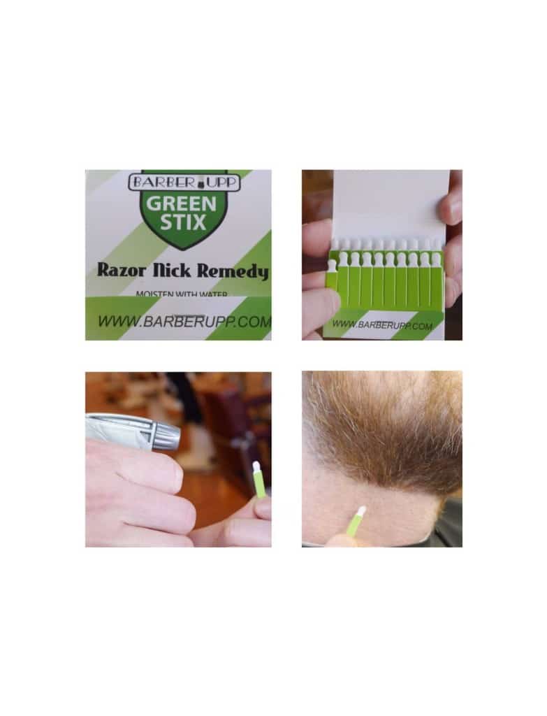 BarberUpp - Green Stix - Razor Nick Remedy - Barber Depot - Barber Supply