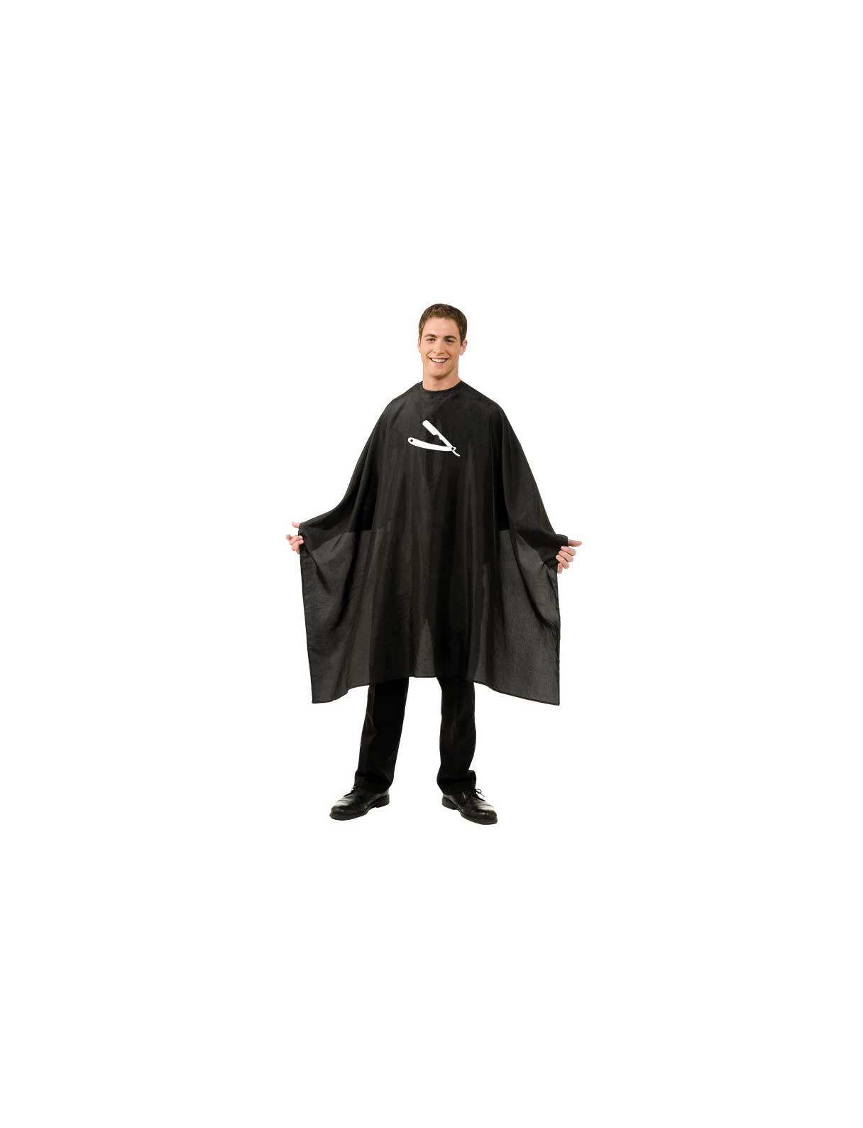 Straight Razor Styling Cape– Black - Barber Depot - Barber Supply