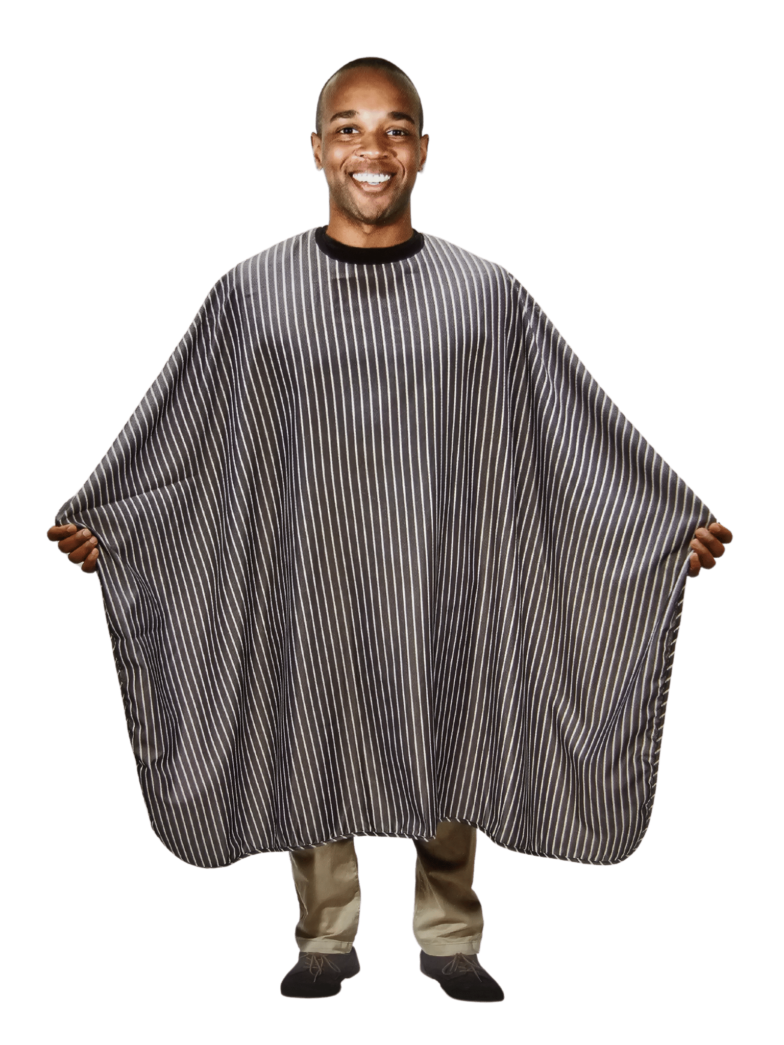 Scalpmaster Striped Barber Cape 4122 - Barber Depot - Barber Supply