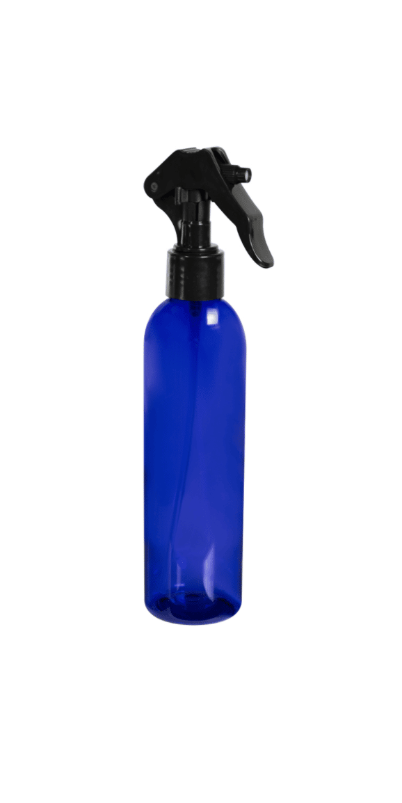 Black Micro Spray Bottle Blue- Barber supplies, Barber Depot