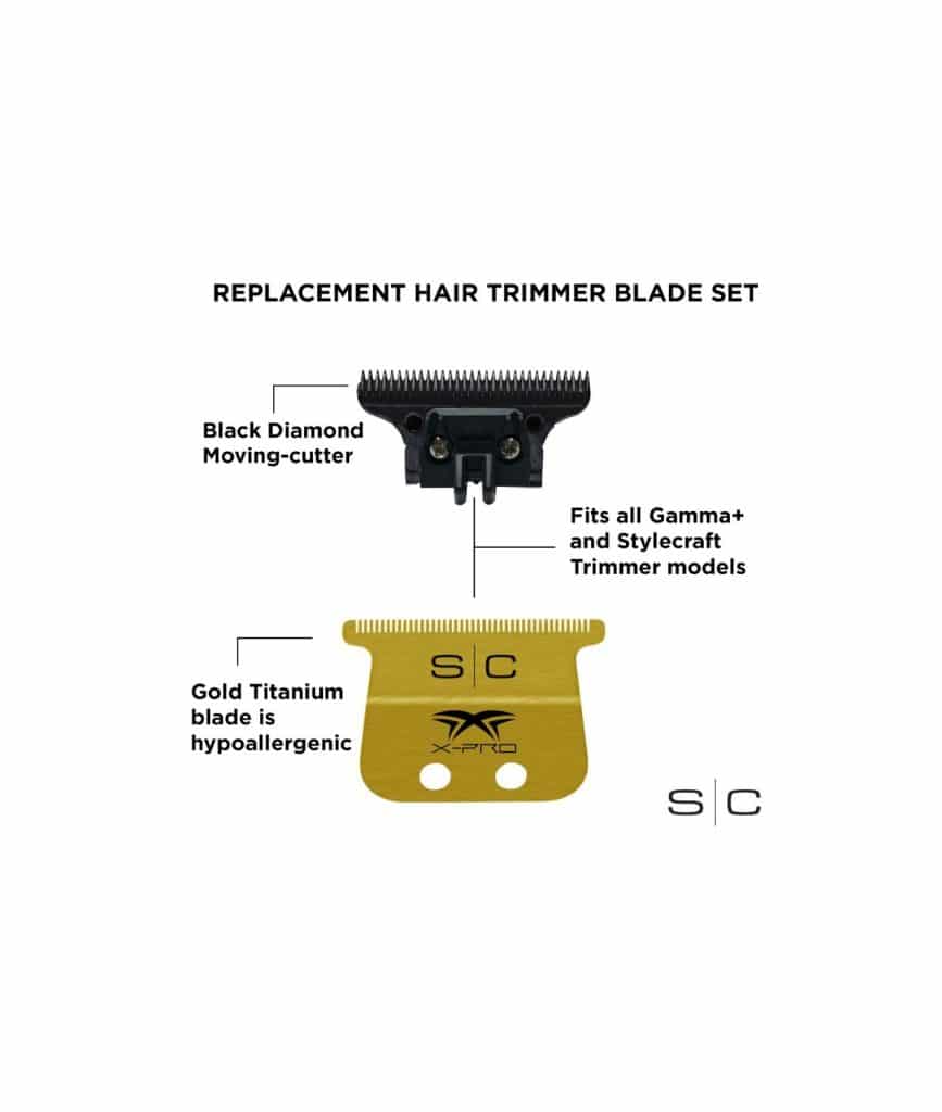 StyleCraft X-Pro Wide Fixed Blade & DLC Deep Tooth Cutter #SC517G ...