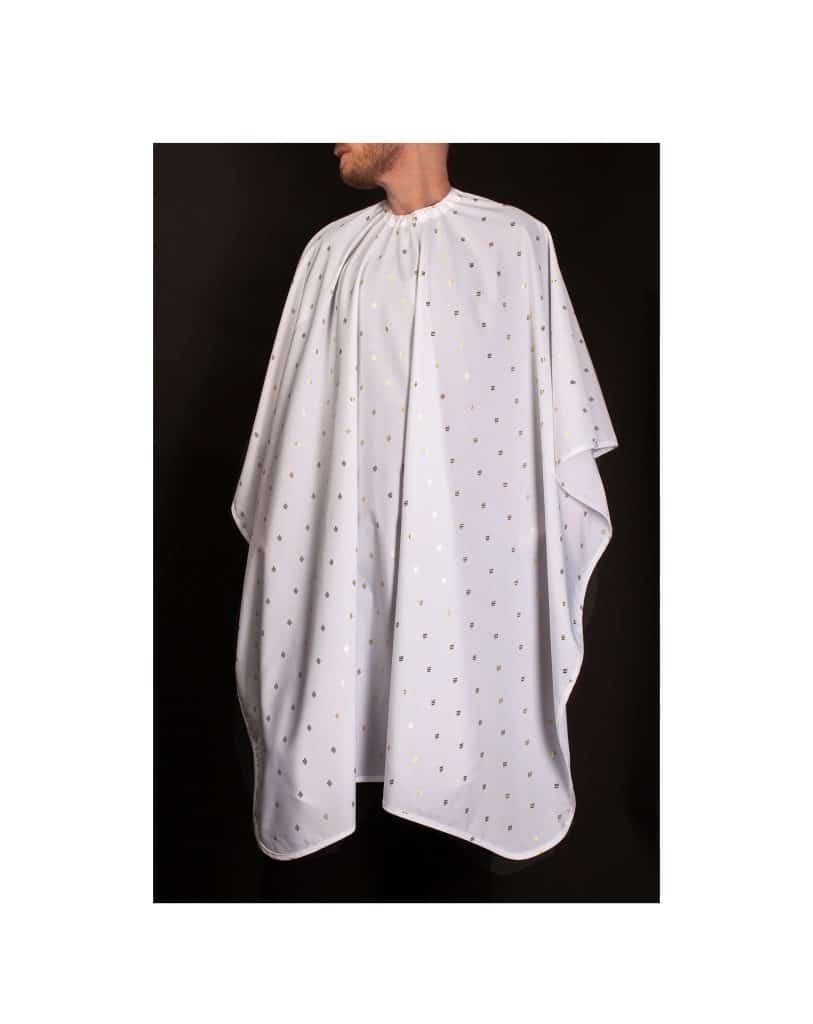 Barber Strong Barber Cape - Gold Metallic Shield - Barber Depot ...