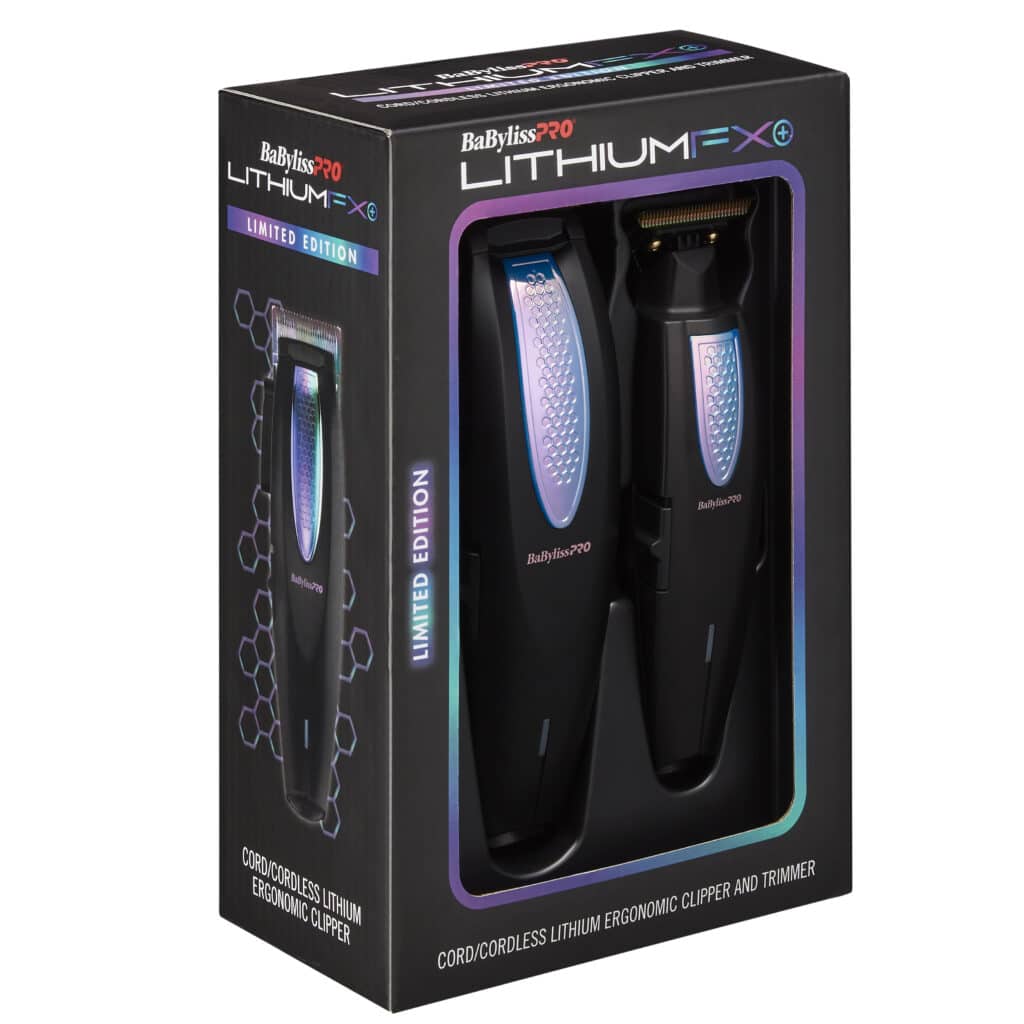 BabylissPro LithiumFX+ Limited Edition Iridescent Clipper and Trimmer ...