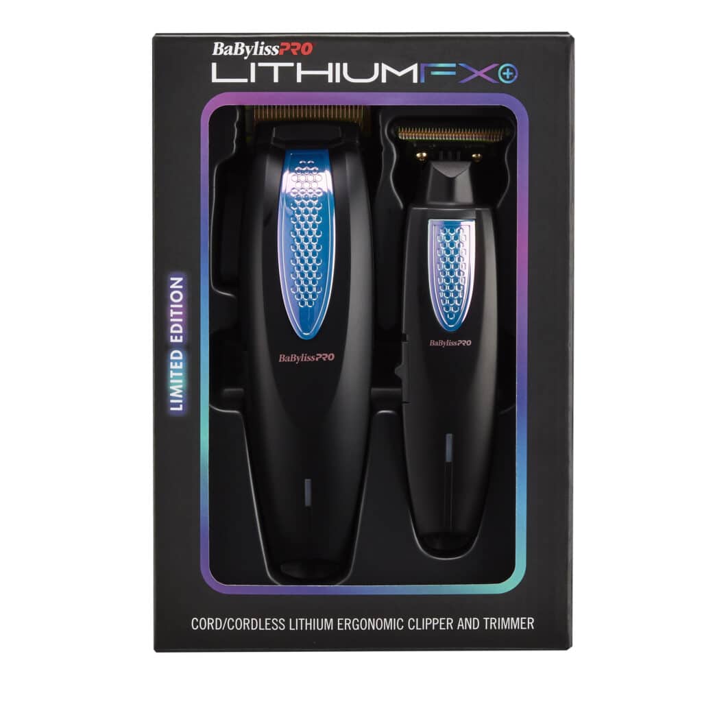 BabylissPro LithiumFX+ Limited Edition Iridescent Clipper and Trimmer ...