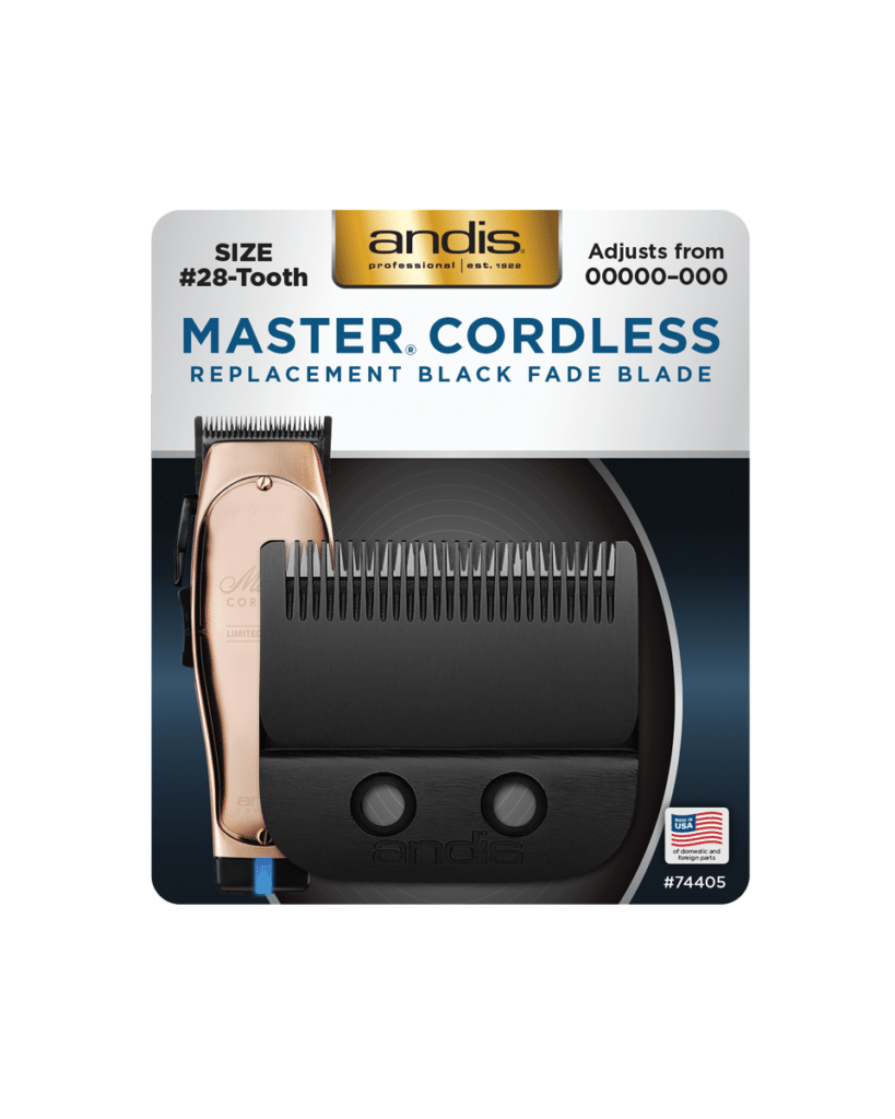 Andis Cordless Master Replacement Black Fade Blade #74405 - Barber ...