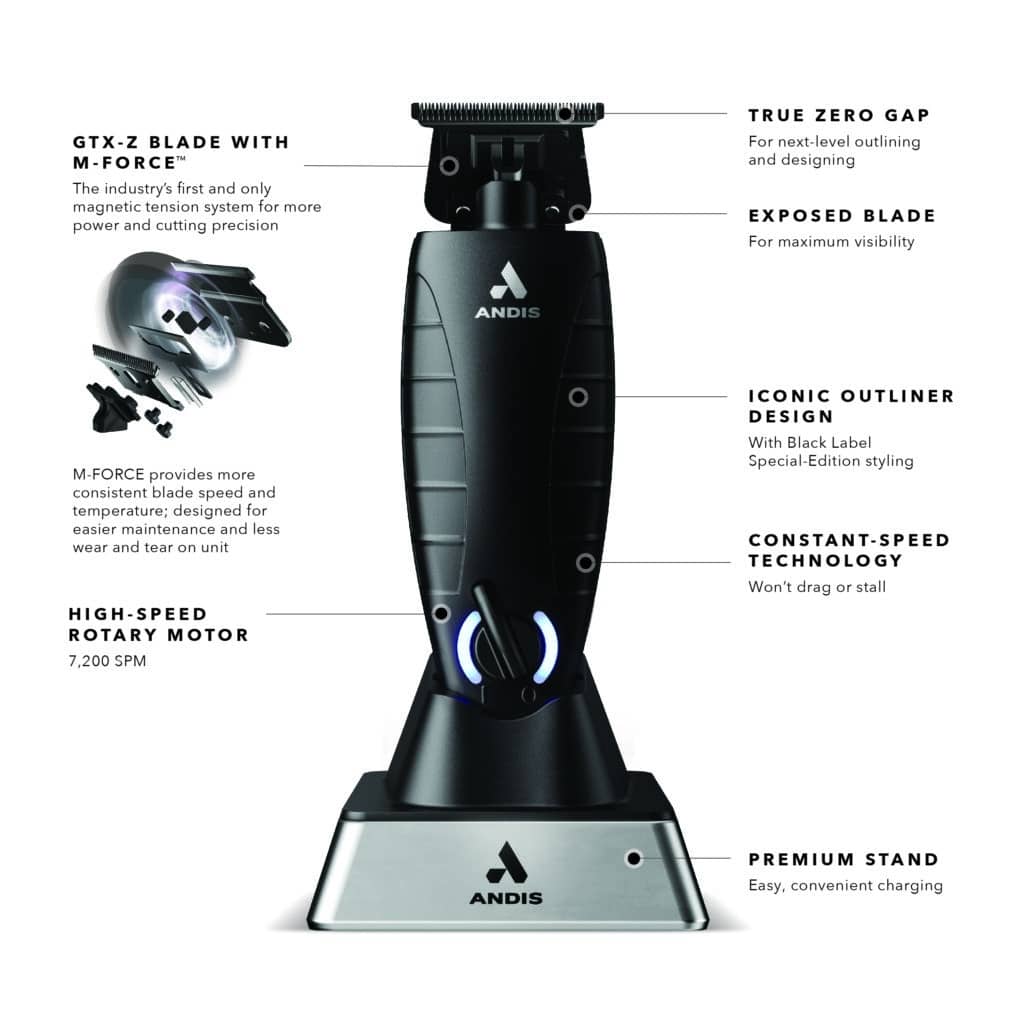 Andis GTX-Exo Black Label M-Force Special Edition Cordless Trimmer ...