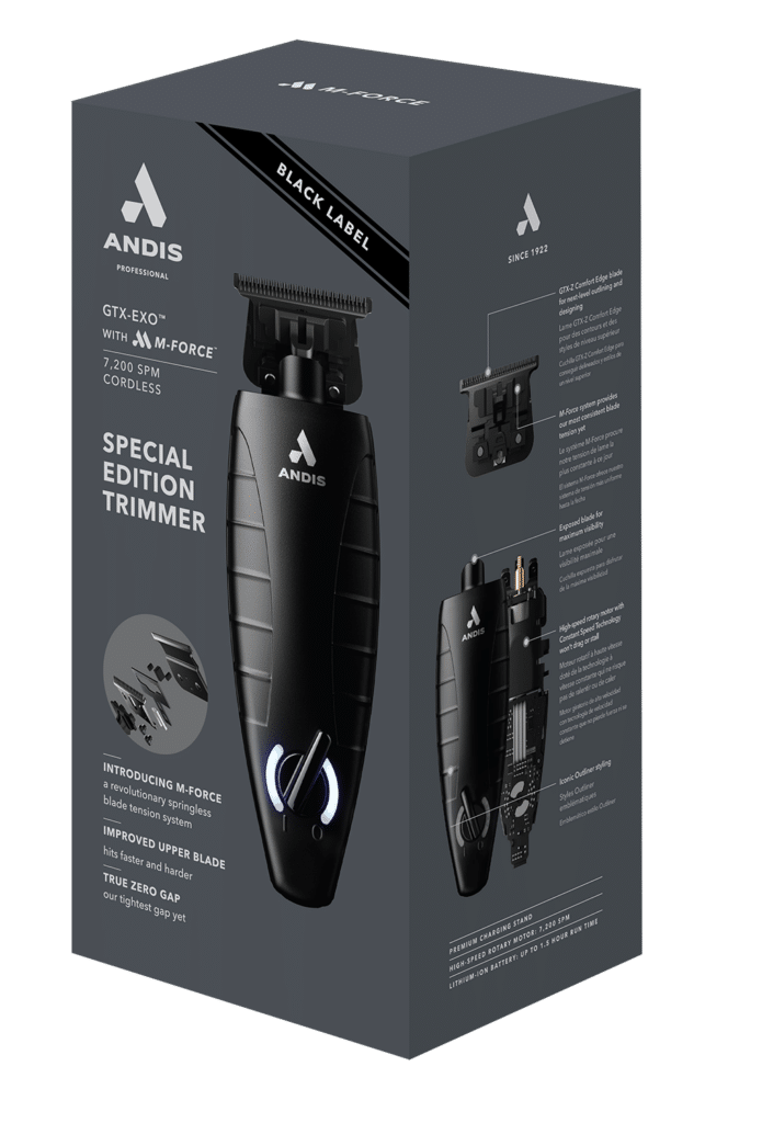 Andis GTX-Exo Black Label M-Force Special Edition Cordless Trimmer ...