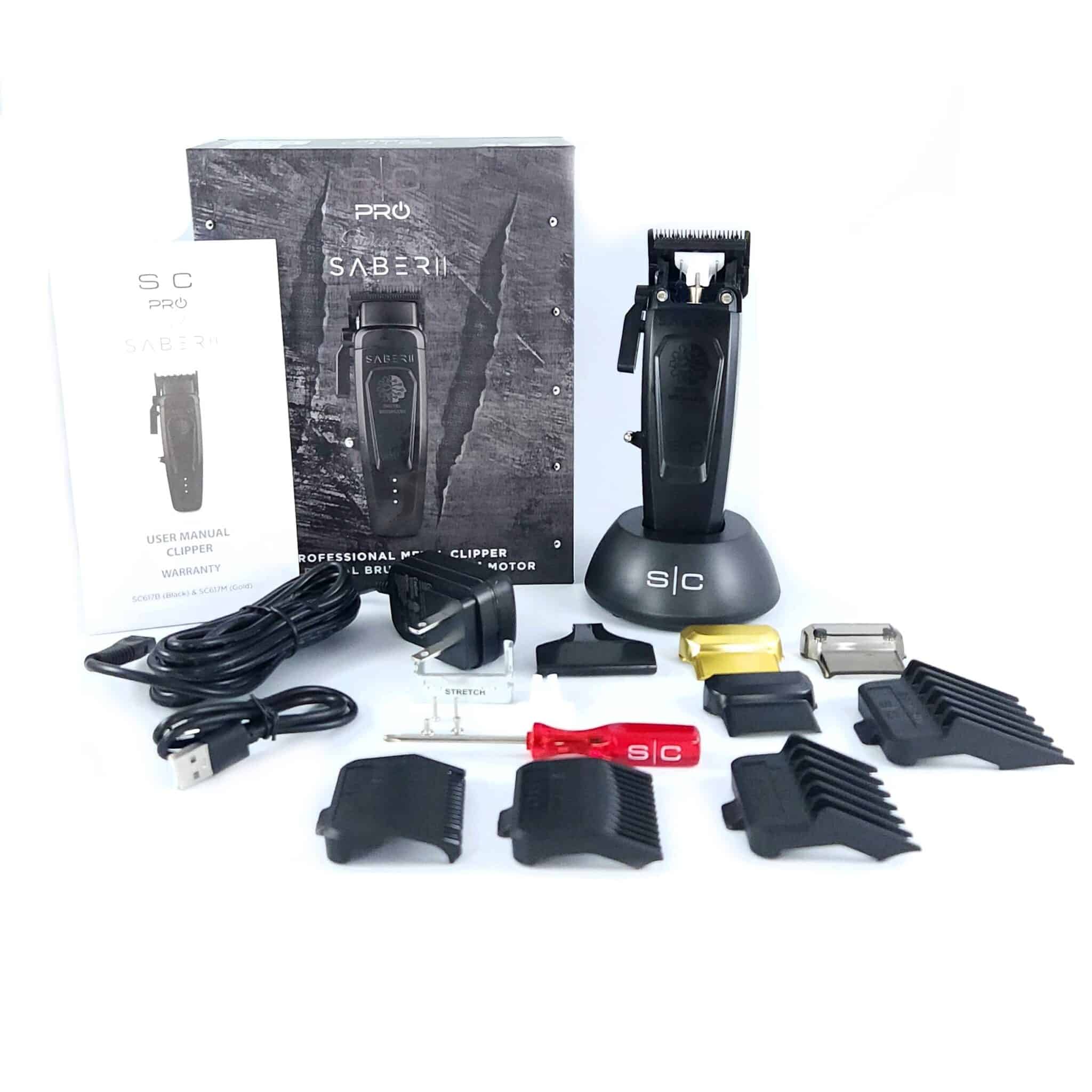 StyleCraft Saber 2.0 Clipper Black #SC617B - Barber Depot - Barber Supply