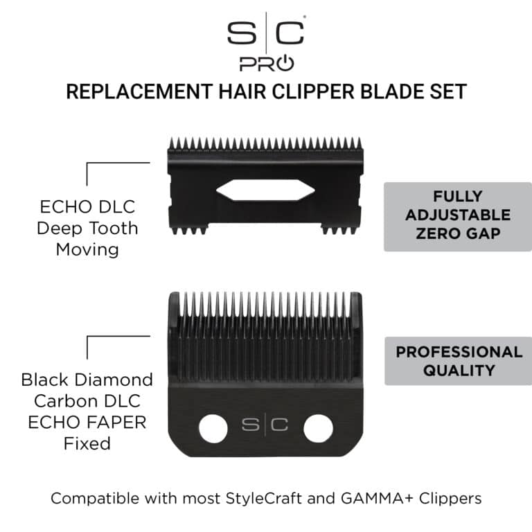 StyleCraft Echo Clipper Blade with Deep Tooth Cutter #SC545BL - Barber ...