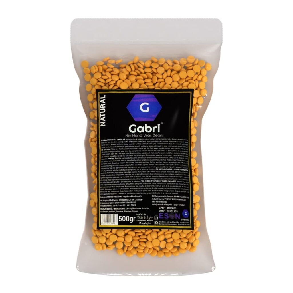 Gabri Film Hand Wax Beans 500gr - Natural - Barber Depot - Barber Supply